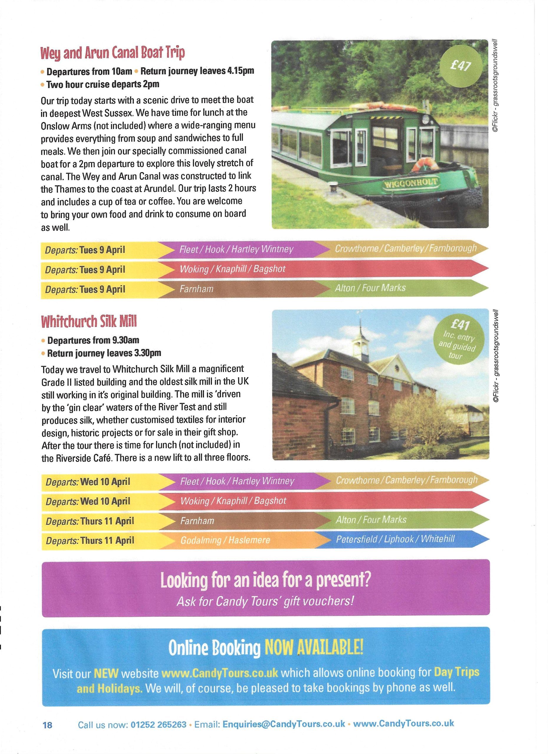 Candy Tours Brochures | Candy Tours